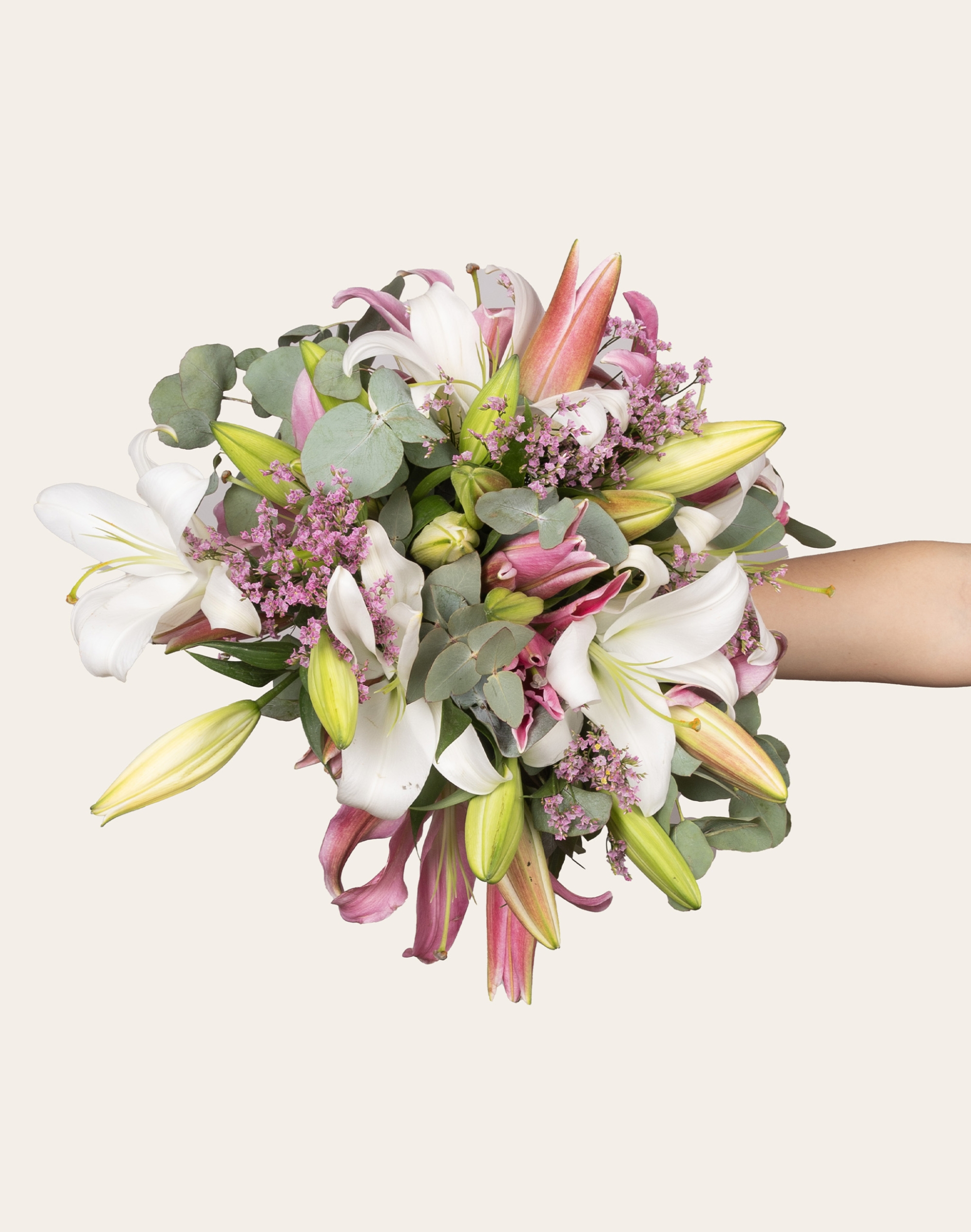 Bouquet de Lys - Rose et Blanc